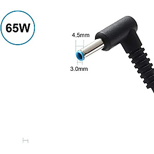 19.5V 65W 45W Laptop Charger for HP Smart Blue Tip,Compatible X360 Pavilion, Envy, Elitebook 840, ProBook, Chromebook, Stream, Spectre and More AC Adapter Power Supply