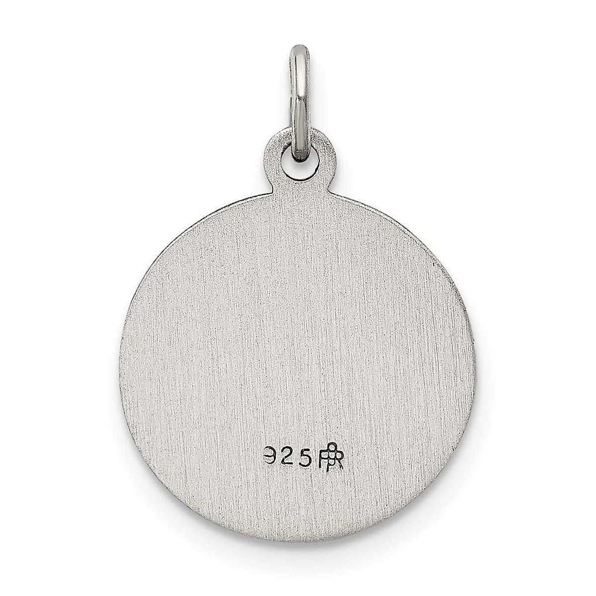 JewelryWeb | Sterling Silver Saint Gerard Medal Pendant | 16MM | Saint Gerard of Majella charm | Religious medal of Saint Gerard