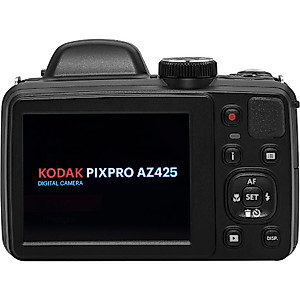 Kodak PIXPRO AZ425 Digital Camera + Camera Case + 128GB Memory Card (Black)