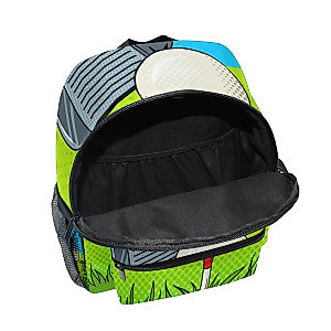 AUUXVA Kids Backpack Sport Club Golf Ball School Bag Kindergarten Toddler Preschool Backpack for Boy Girls Children