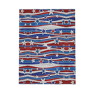 MQGMZ Patriotic Stars Strips Independence Day Print Holiday Greeting Cards Blank Note Cards With Envelopes For All Occasions Birthdays