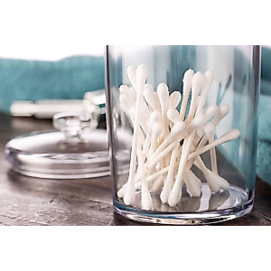 100% Pure Cotton Swabs - 100 Count (w/Container)