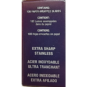 Personna Double Edge Razor Blades in White Wrapper 100 count