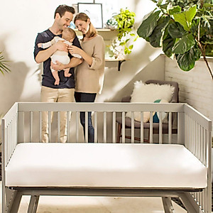 Naturepedic Organic Baby Crib Mattress - Classic 150 Coil 2-Stage Infant & Toddler Mattress - Waterproof Baby Bed Mattress for Crib - Non-Toxic Standard Baby Crib Mattress
