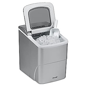 Newair 26 lbs. Countertop Ice Maker, Portable and Lightweight, Intuitive Control, Large or Small Ice Size, Easy to Clean BPA-Free Parts, Perfect for Cocktails, Scotch, Soda and More