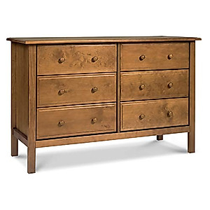 Davinci Jayden 6-Drawer Double Wide Dresser in Chestnut, Greenguard Gold Certified
