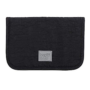 iN. Slim credit card holder wallet, Gift card display case, Minimalist light thin card storage case rfid blocking for men & women, with 28 slots in black