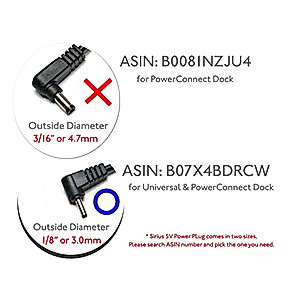 EDO Tech Direct Hardwire Vehicle Power Cord 5V Adapter Kit for Sirius XM Radio Sportster Starmate Stratus Delphi Tao XM2GO Pioneer Inno AGT Sportscaster R101 SUPV1 UC8 136-4458 SV3 CD-XMPCAR1 Dock