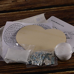 Mosaic Craft Kit, Tea Light Base DIY Art Handcrafted Project Pink Blue