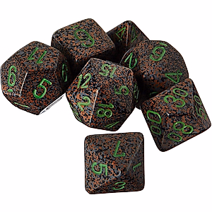 Chessex CHX25310 Dice-Speckled Earth Set, One Size, Multicolor