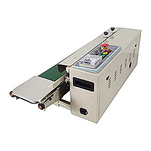 TECHTONGDA Continuous Bag Sealing Machine with Ink Coder FRD-1000II Automatic Band Sealer 110V