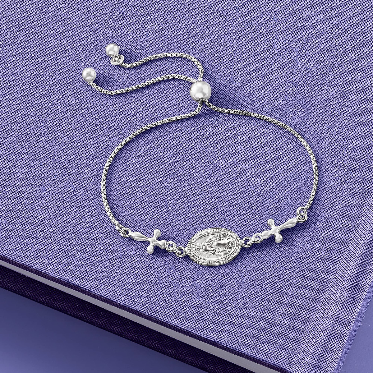 Ross-Simons Miraculous Medal Bolo Bracelet