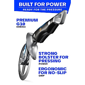 DALSTRONG Pizza Wheel - The Orbit Razor Pizza Wheel & Cutter - High-Carbon Heavy-Duty Stainless Steel - G10 Handle - Razor Sharp - Thumb Guard Protection & Blade Cover