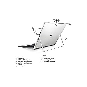 HP Elite X2 G4 Detachable Laptop PC (i7-8665U, 256GB SSD, 16GB RAM) Windows 10 Pro, Silver