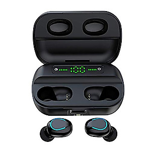 Azpen NVEE Wireless TWS Earbud with 1500mAh Power Bank Charging Case 4 Hrs of Playtime, Over 120 Hrs of Standby and IPX5 Sweat Resistant. Deep Bass and Rich Sound