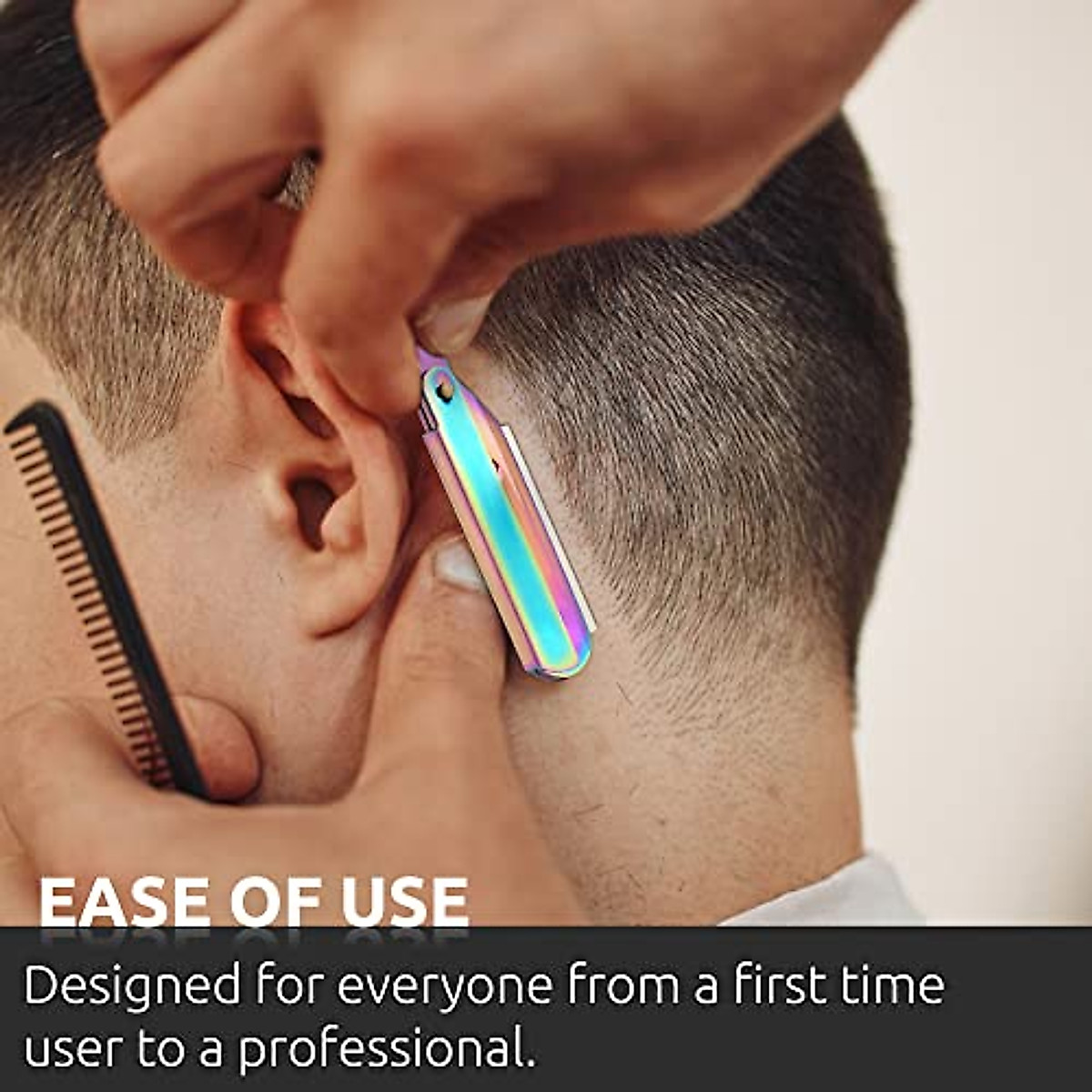 Straight Razors for Men - Professional Barber Razor for Close Shave with Premium Quality Edge, Blades Pack & Maintenance kit included with Pouch GOLD