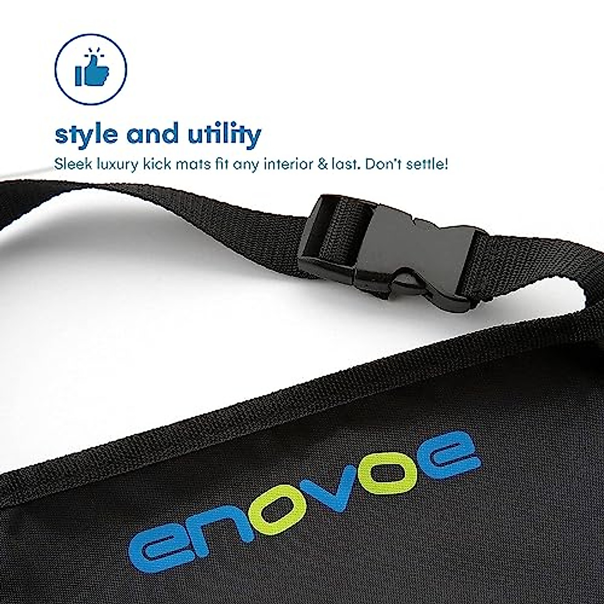 Enovoe Back Seat Protector for Kids car seat Cover - 2 Pack - Quality Car Kick Mats - Waterproof Protection for Upholstery from Dirt, Mud, Scratches - XL Car seat Back Protector Back of Driver Seat