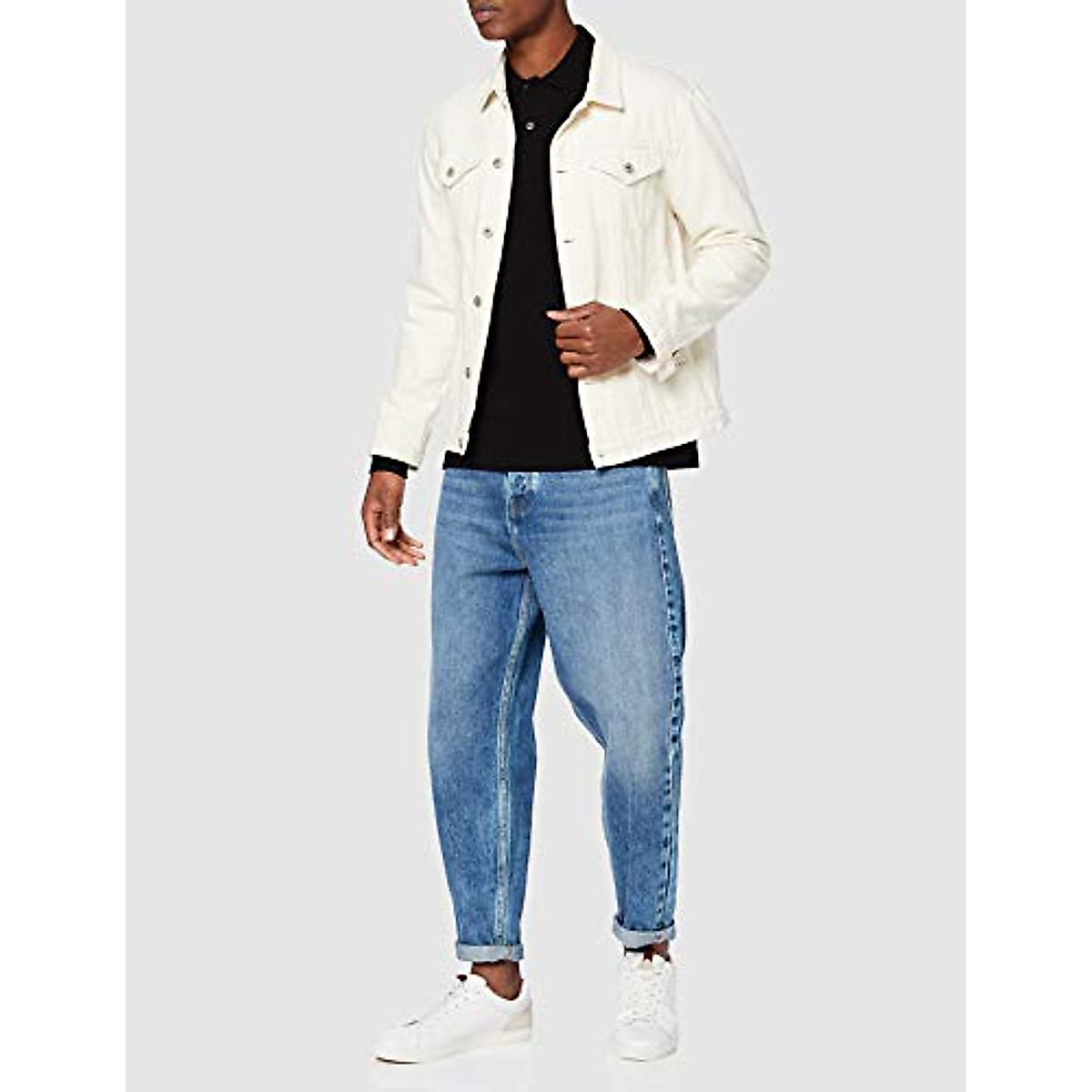 Lacoste mens Classic Long Sleeve Pique Polo Shirt, Black, Large US