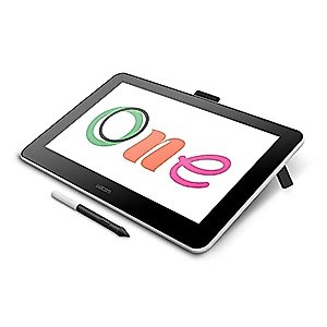 Wacom DTC133W0A One Digital Drawing Tablet with Screen, 13.3 Inch Graphics Display for Art and Animation Beginners (Renewed)…