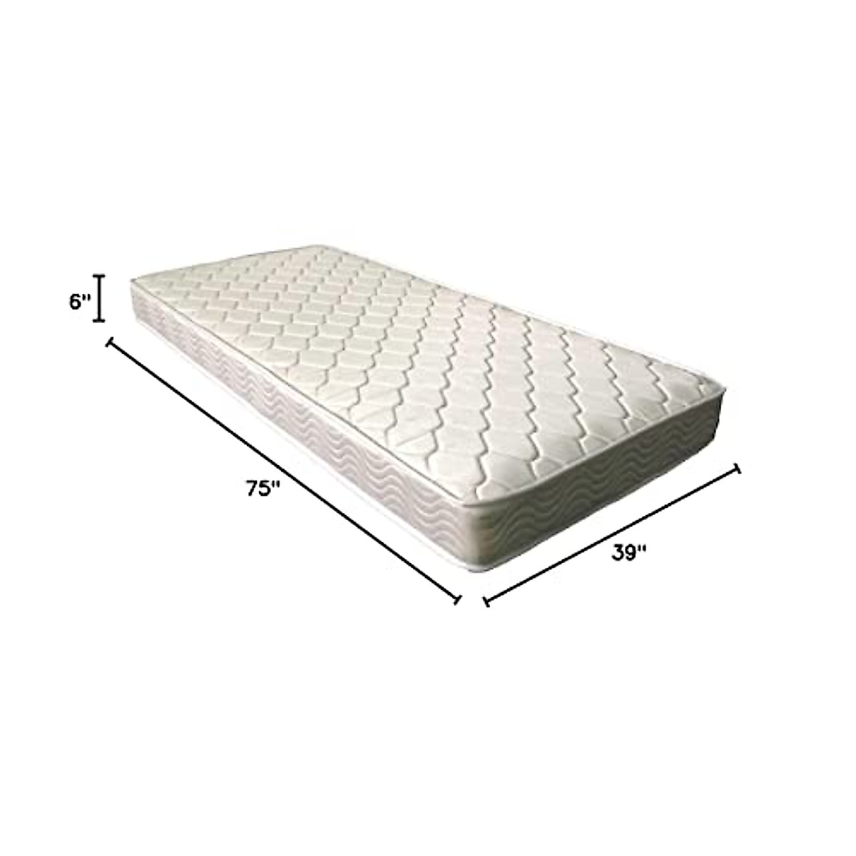 Home Life Mattress, Twin, White