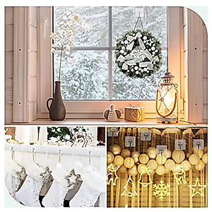 MEILIDY Adhesive Hooks, Transparent Self Adhesive Wall Hooks Heavy Duty Removable Waterproof Clear Plastic Sticky Hooks Seamless Utility Hooks for Bathroom Shower Kitchen Ceiling - 12 Pcs