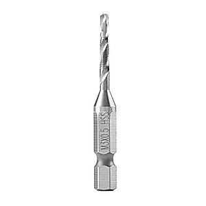 1/4" Hex Drill Tap Drill, M3 HSS Combination Hex Shank Drill & Tap, Power Tool Part Drill Bit for Aluminum Soft Metal