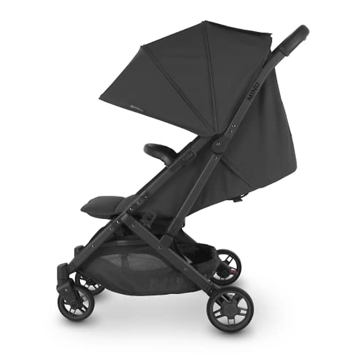 MINU V2 Stroller-Jake (Charcoal/Carbon/Black Leather)+ Travel Bag for MINU and MINU V2