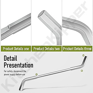 Garbage Disposal WRN-00 Jam-Buster Wrench tool, Compatible with InSinkErator Garbage Disposal, Repair/Fix Garbage Disposal, Unclog Kitchen Sink, Silver