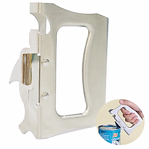 SWEIBIAI Can Opener Manual Stainless Steel Bottle Opener Heavy Duty