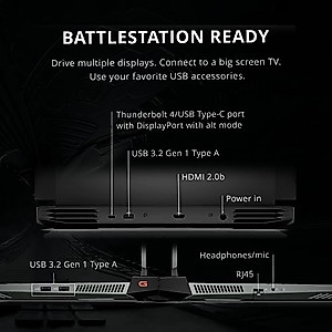 Dell G16 16‘’ FHD 165Hz Gaming Laptop, Intel Core i7-12700H, 32GB DDR5 RAM, 1TB PCIe SSD, NVIDIA GeForce RTX 3060 6G, RGB Backlit Keyboard, HD Camera, Win 11 Pro, Gray