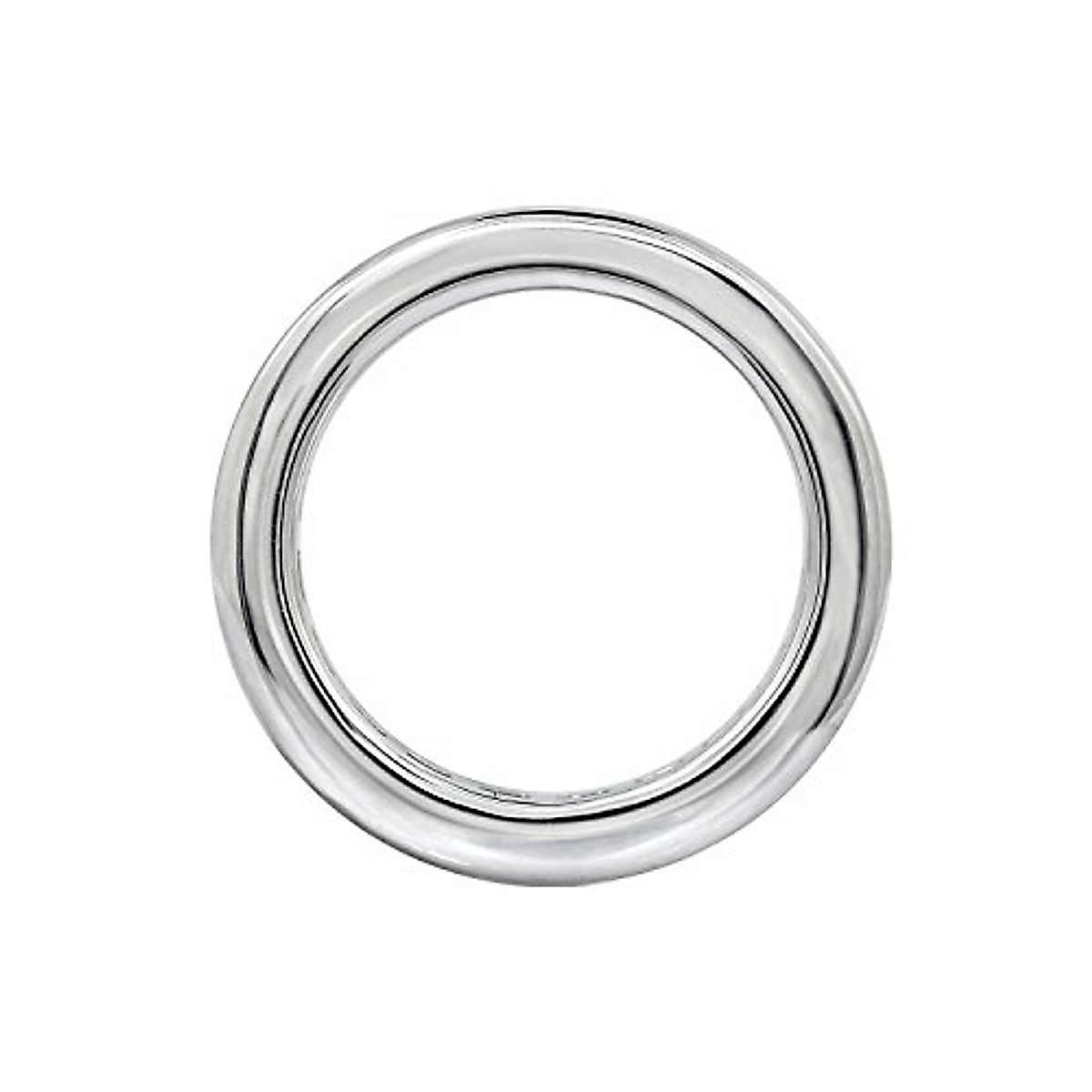 Amazon Essentials Platinum-Plated Sterling Silver Infinite Elements Cubic Zirconia Channel Princess-Cut All-Around Band Ring, Size 8 (previously Amazon Collection)