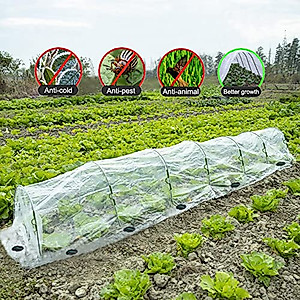 Mini Greenhouse Tunnel Greenhouses for Outdoors, Green House Hoops Small Greenhouse Kits to Build, Green Houses for Outside Greenhouse Cover Garden Hoops Raised Beds