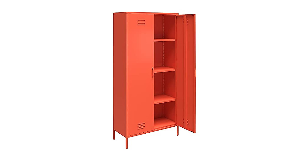 Stylish Novogratz Cache Tall 2 Door Metal Locker Cabinet