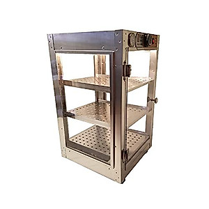 HeatMax 141424 Commercial Food Pizza Pastry Warmer Display with Delicious Sign