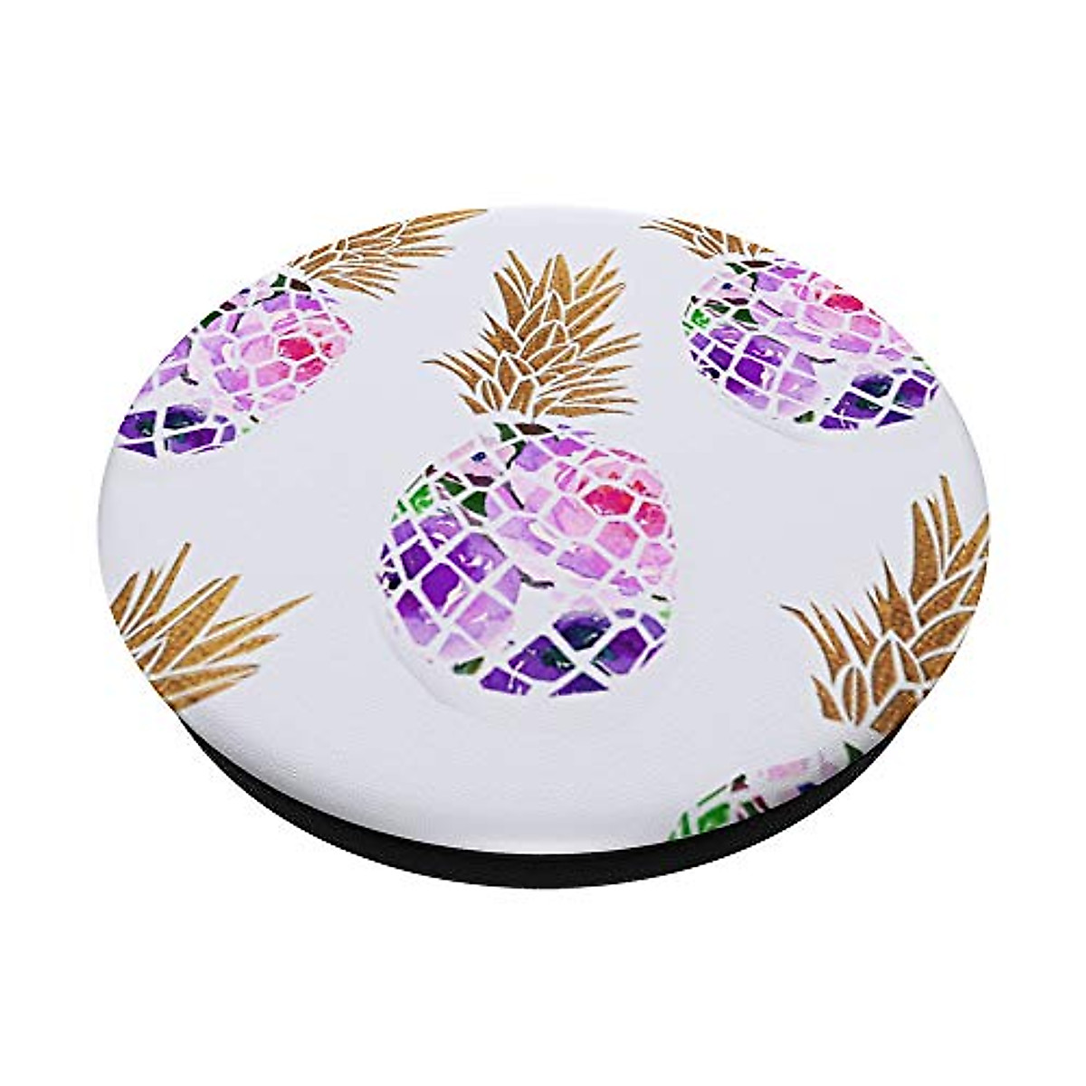 Flower Pineapple Purple Phone Popper PopSockets Swappable PopGrip