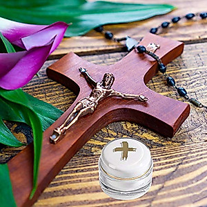 Church Supply for Ash Wednesday Easter Service 2" White Acrylic Container Ashes Pyx