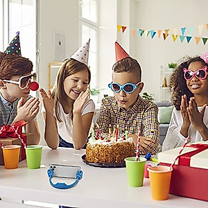 LucyPhy 8 Pack Thumbs up Cell Phone Holder, Adjustable Silicone Tablet Stand, Multi Colors Portable Desktop Stands Compatible for Smart Phones iPhone iPad Huawei (8 Color)