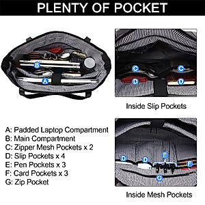 Laptop Bag for Women,ChaseChic Waterproof Classic Teacher's Tote Bag 15.6in Computer Work Bags for Women with Luggage Strap(Charcoal Gray)