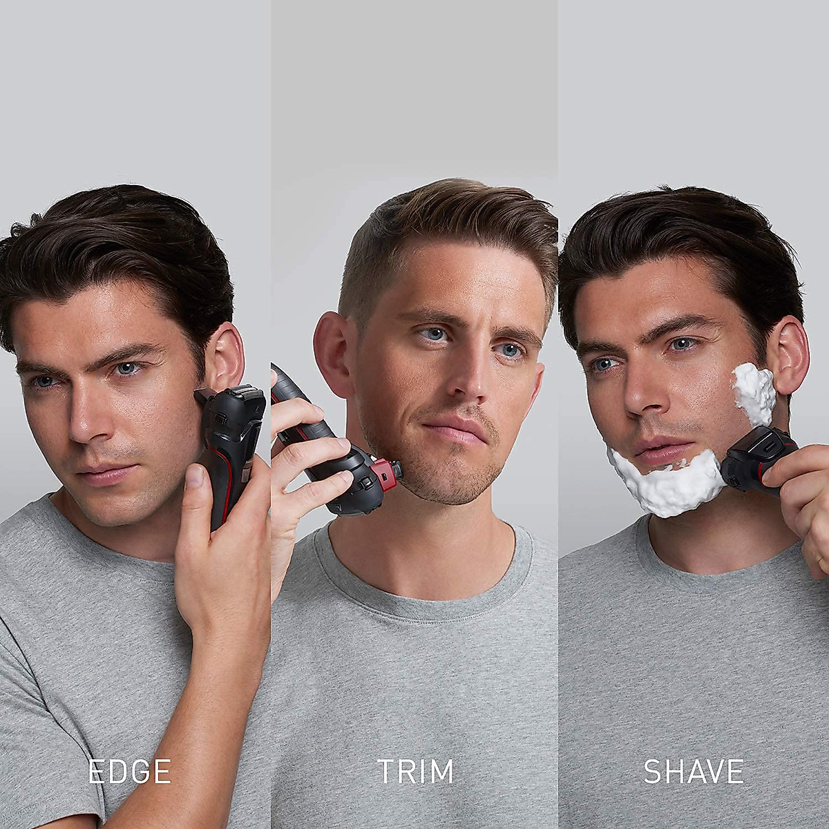 Panasonic Hybrid Wet Dry Shaver, Trimmer & Detailer with Two Adjustable Trim Attachments, Pop-up Precision Detail Trimmer & Shave Sensor Technology, Cordless Razor for Men, ES-LL41-K, Black