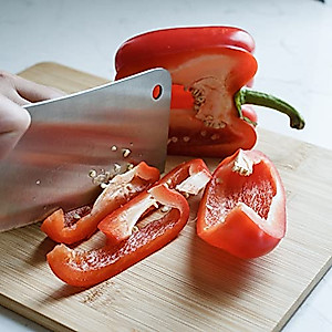 Chef Craft: Select Meat Cleaver, 7 Inch Blade 12 Inches In Length, Stainless Steel/Black