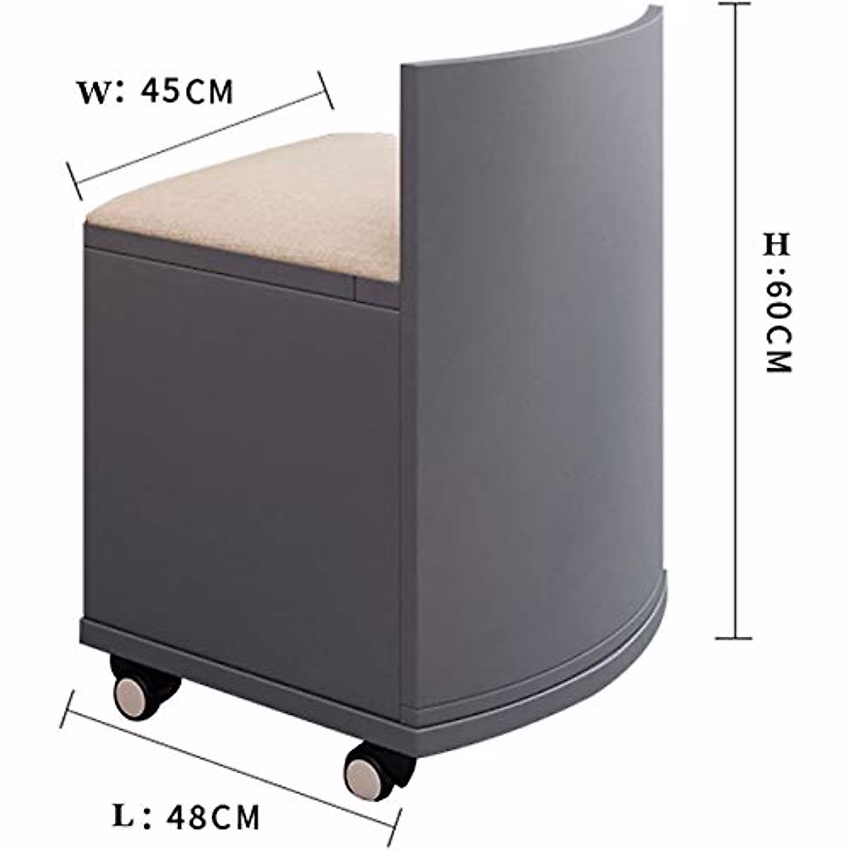 LEONYS Vanity Table Set with Mirror & 2 Drawers, Makeup Vanity Dressing Table, Dresser Desk and Cushioned Stool Set for Girl, Women Bedroom