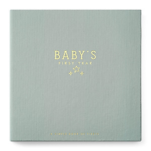 Lucy Darling Baby Memory Book, Luxury Baby First Year Book & Photo Album for Baby Boy/Girl, Keepsake Baby Books & Journals, Gender Neutral Memories & Milestone Book, Pregnancy Gift - Celestial Skies
