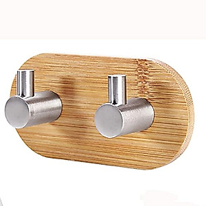 LHLLHL Clothes Hook Towel Keys Adhesive Hook Stainless Steel Rustproof Coat Towel Holder Bathroom Hanger