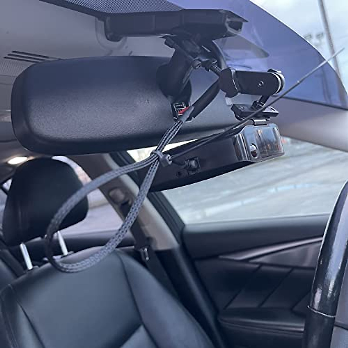 Hydencamm Upgraded Mirror Plug Wire Tap Radar Detector Hardwire Power Cord Kit 16" for Escort Valentine One Uniden Beltronics, Mount RJ11 with Braided Set of 3