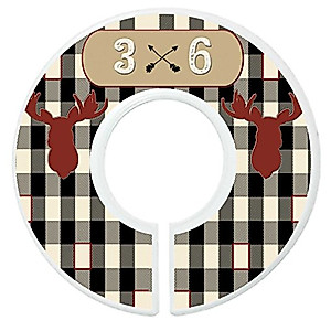 Mumsy Goose Baby Nursery Closet Dividers, Closet Organizers, Baby Boy Woodland Clothes Sizers