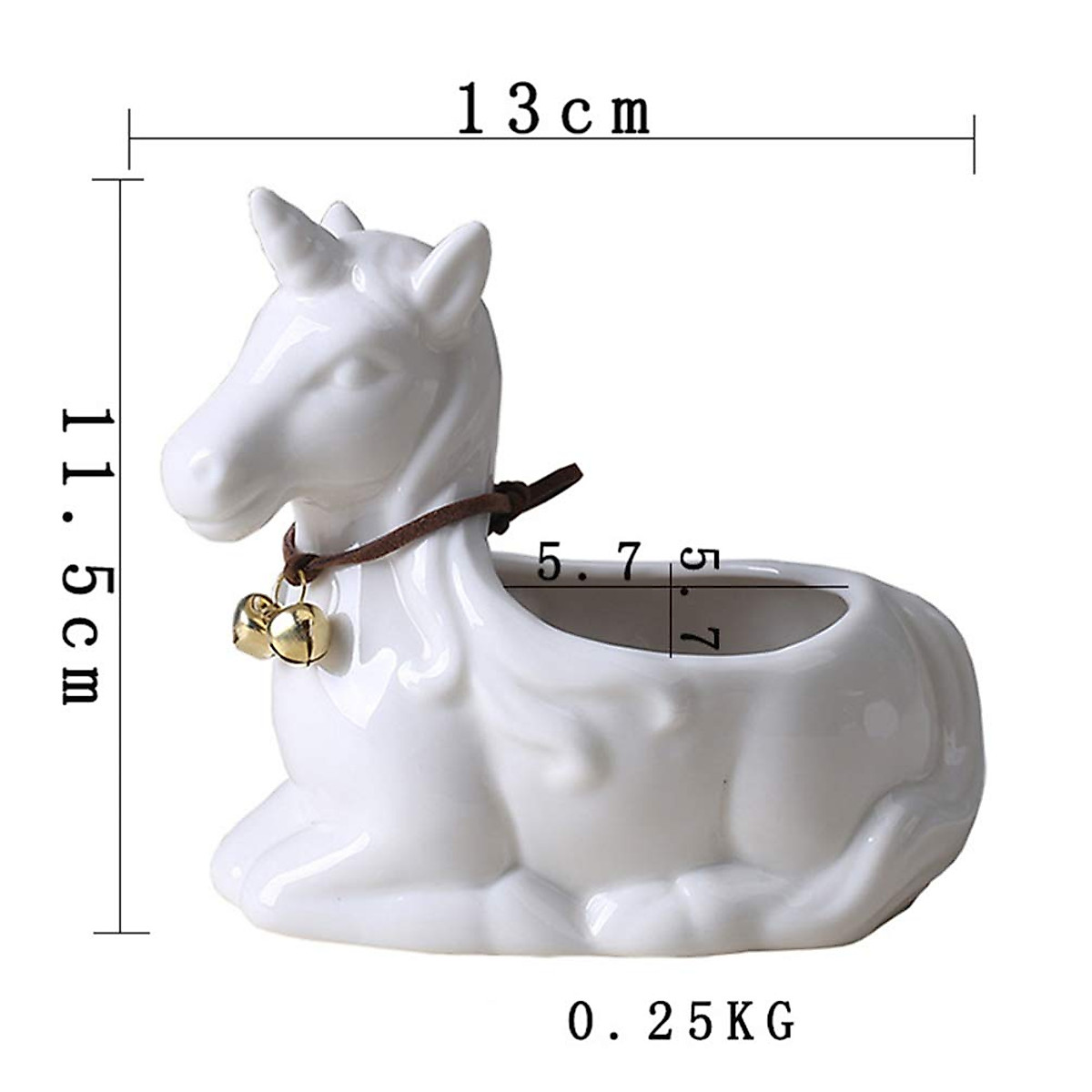 1pc Mini Succulent Pot indoor planters animal flower pot Flower planting Pot decorative pot planter unicorn Planter flower pot table decoration garden planters white cactus Cartoon