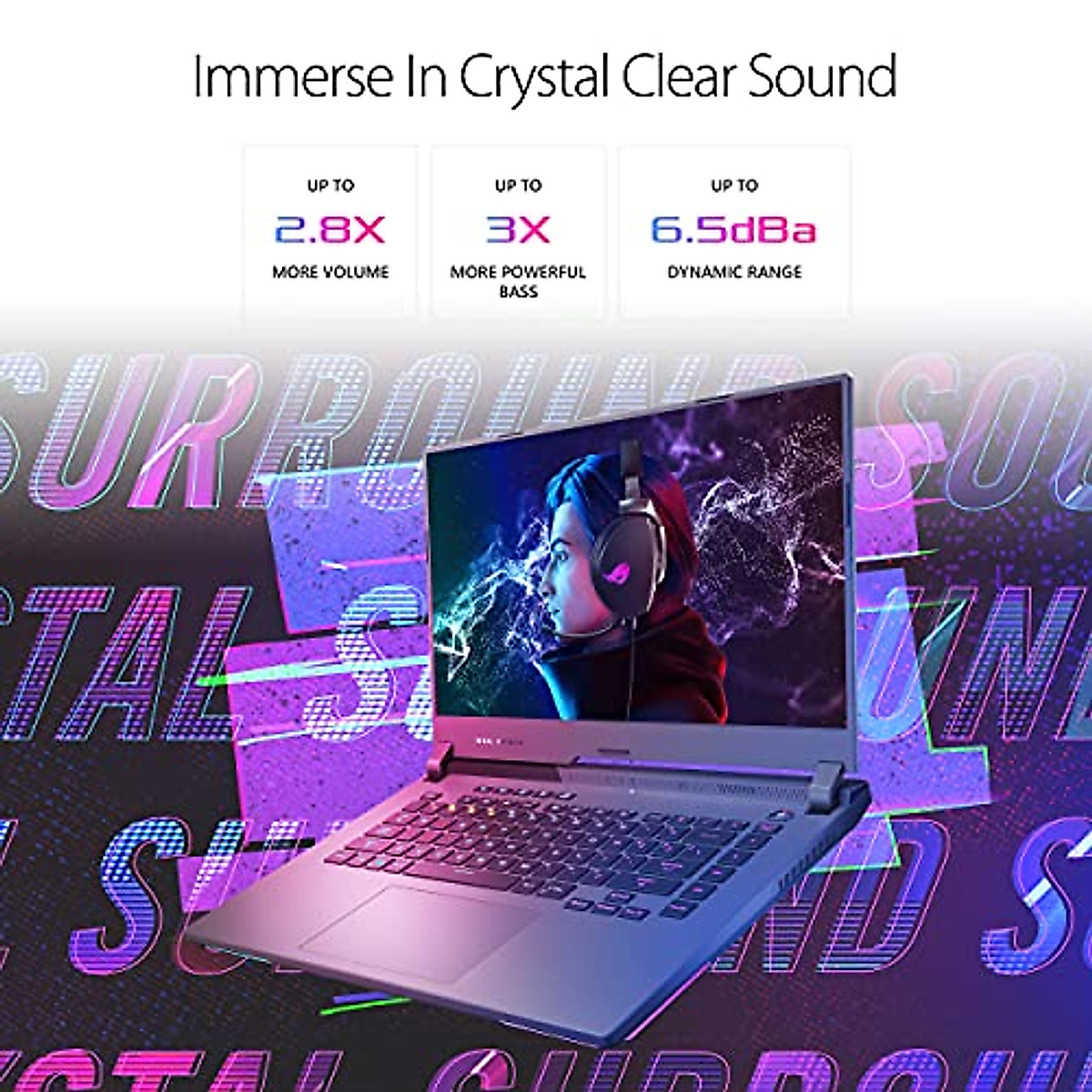 ASUS ROG Strix G15 (2021) Gaming Laptop, 15.6” 300Hz IPS Type FHD Display, NVIDIA GeForce RTX 3050 Ti, AMD Ryzen R7-5800H, 16GB DDR4, 1TB PCIe SSD, RGB Keyboard, Windows 10, Black, G513QE-ES76