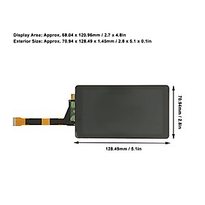 Septpenta 3D Printer LCD Screen, LS055R1SX04 Display Supports 2560X1440 Resolution, High Light Transmittance, Reliable and Stable, Compatible and PC Devices