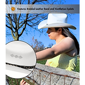 VeloRosso Cowboy Hat, Cowgirl Hat, Cowboy Hats for Women, Cowboy Hat Men, Cowgirl Hats Women, Straw Cowboy Hat, White Cowboy Hat, White Cowgirl Hat, Cowboy Hard Hat