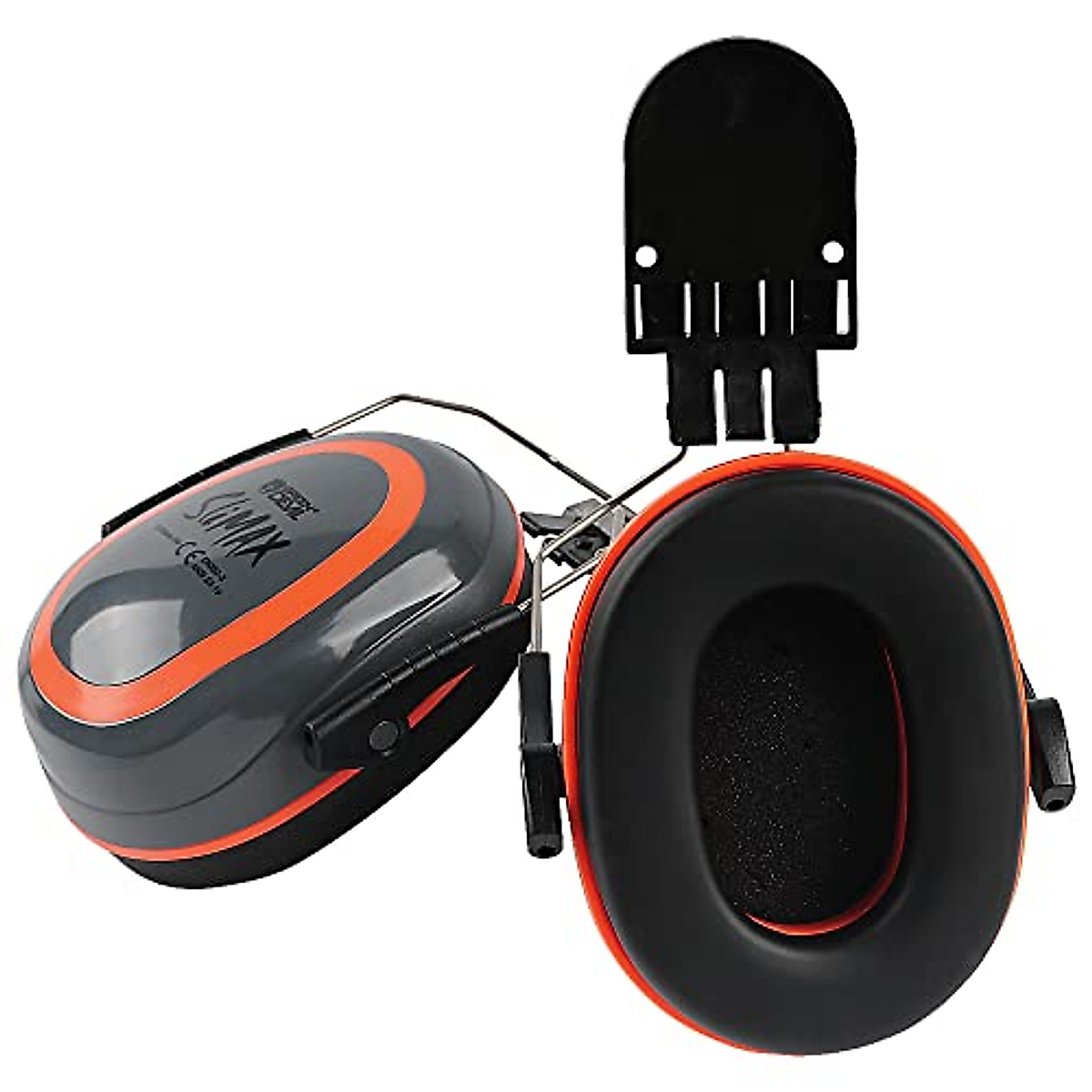 GREEN DEVIL Hearing Protection Ear Muffs For Hard Hat SNR27dB/NRR 22dB Noise reduction Low Profile Helmet mounted Safety Earmuff for Construction or Manufacturing